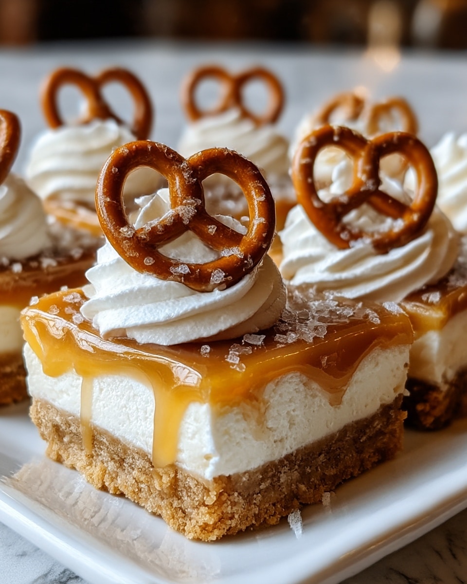 Quick No-Bake Salted Caramel Pretzel Bars – Easy & Delicious
